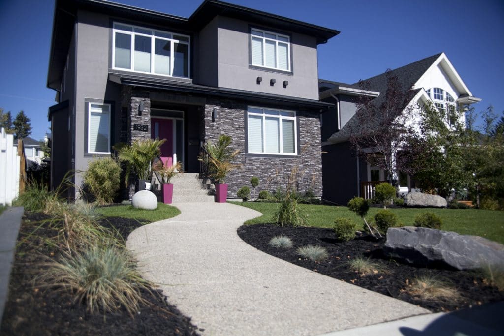 Concrete walkway options for Calgary - Chinook Landscaping Calgary